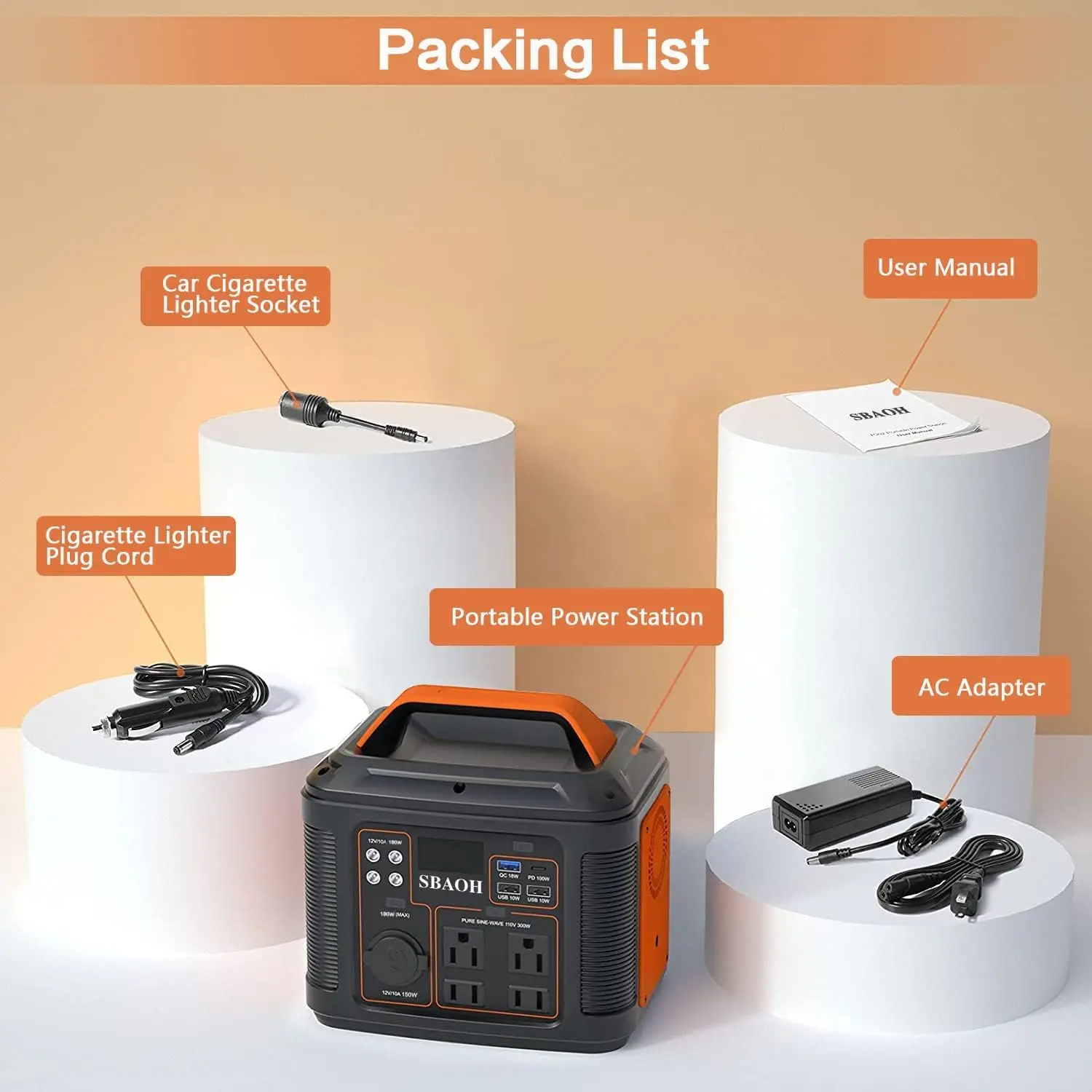 Lithium Battery Solar Generator, 300W AC/DC | Outdoor Survivors